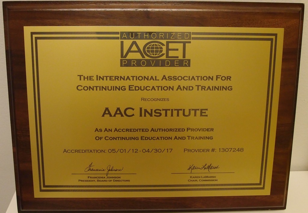 AAC INSTITUTE » For CEU Activity Participants